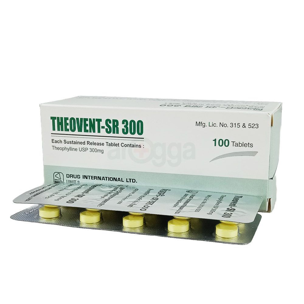 Theovent SR 300mg Tablet - Arogga Online Pharmacy