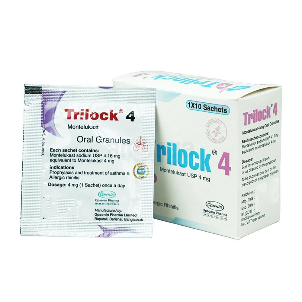 Trilock OG/Sac 4mg/3.5gm Powder - Arogga Online Pharmacy