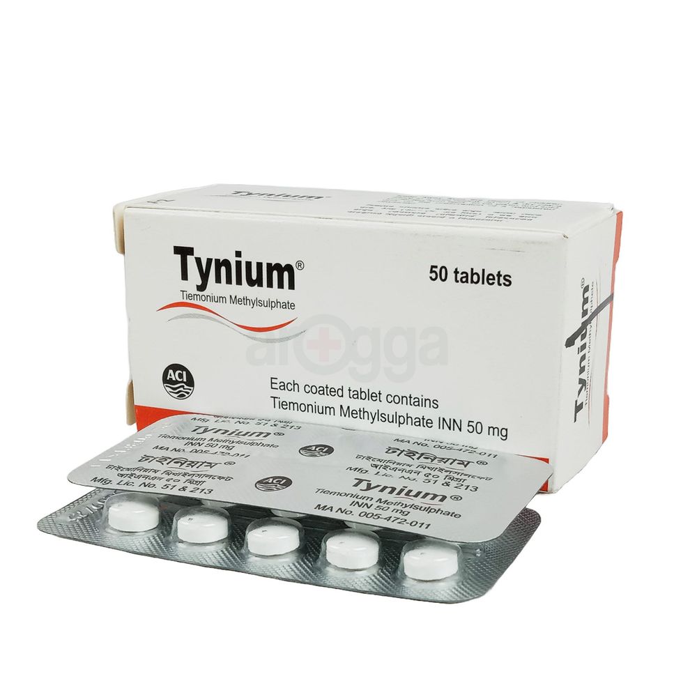 Tynium 50mg Tablet - Arogga Online Pharmacy