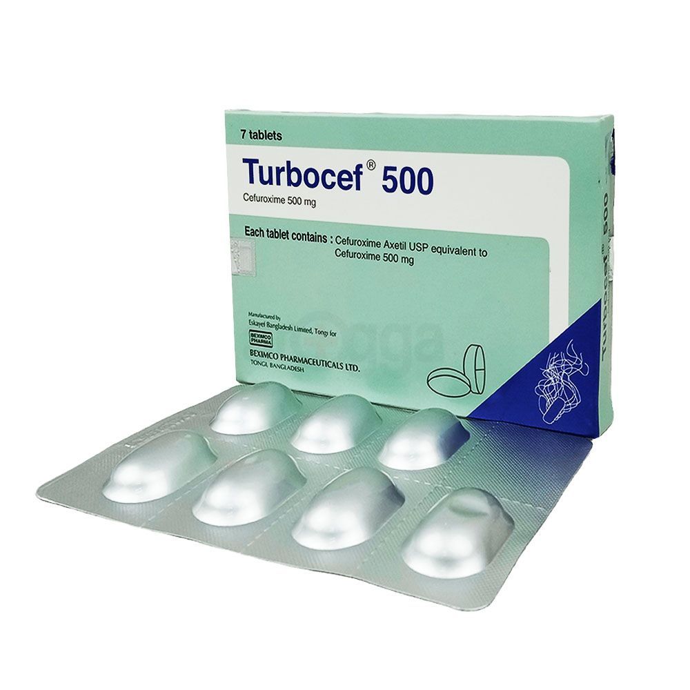 Turbocef 500mg Tablet - Arogga Online Pharmacy