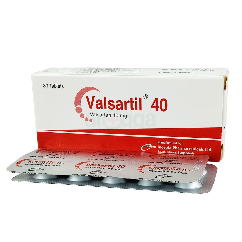 Valsartil 40mg Tablet - Arogga Online Pharmacy