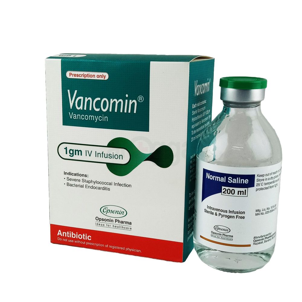 Vancomin 1gm Injection - Arogga Online Pharmacy