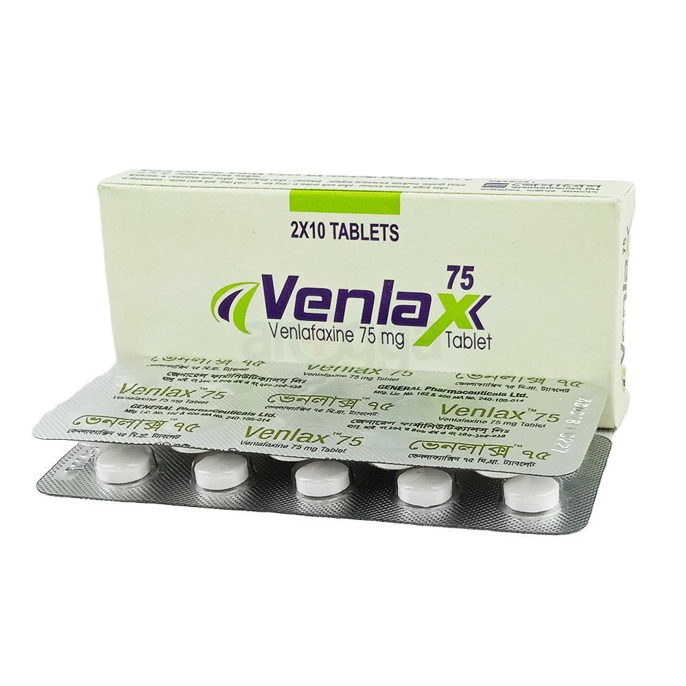 Venlax 75mg Tablet - Arogga Online Pharmacy