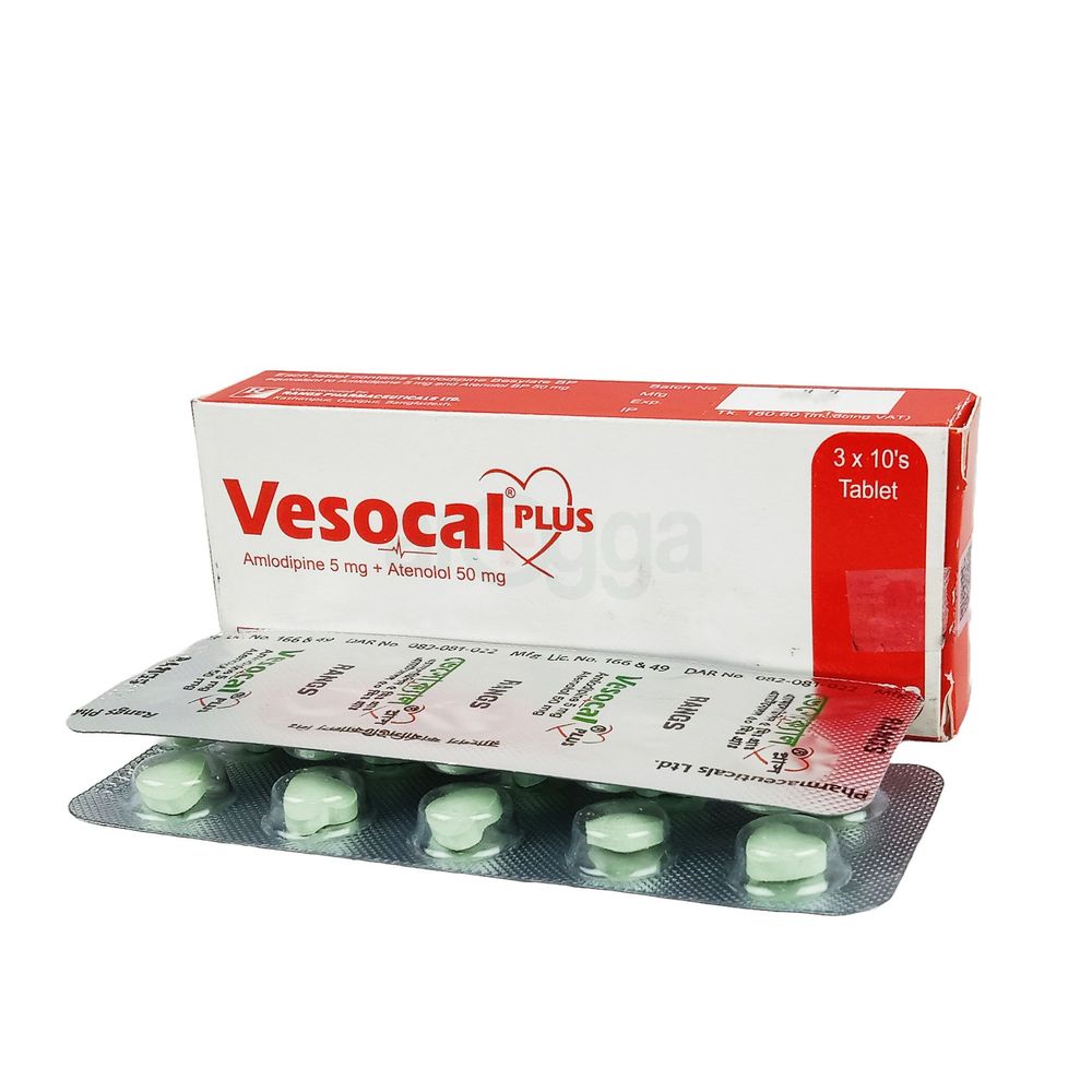 Vesocal PLUS 5/50 5mg+50mg Tablet - Arogga Online Pharmacy