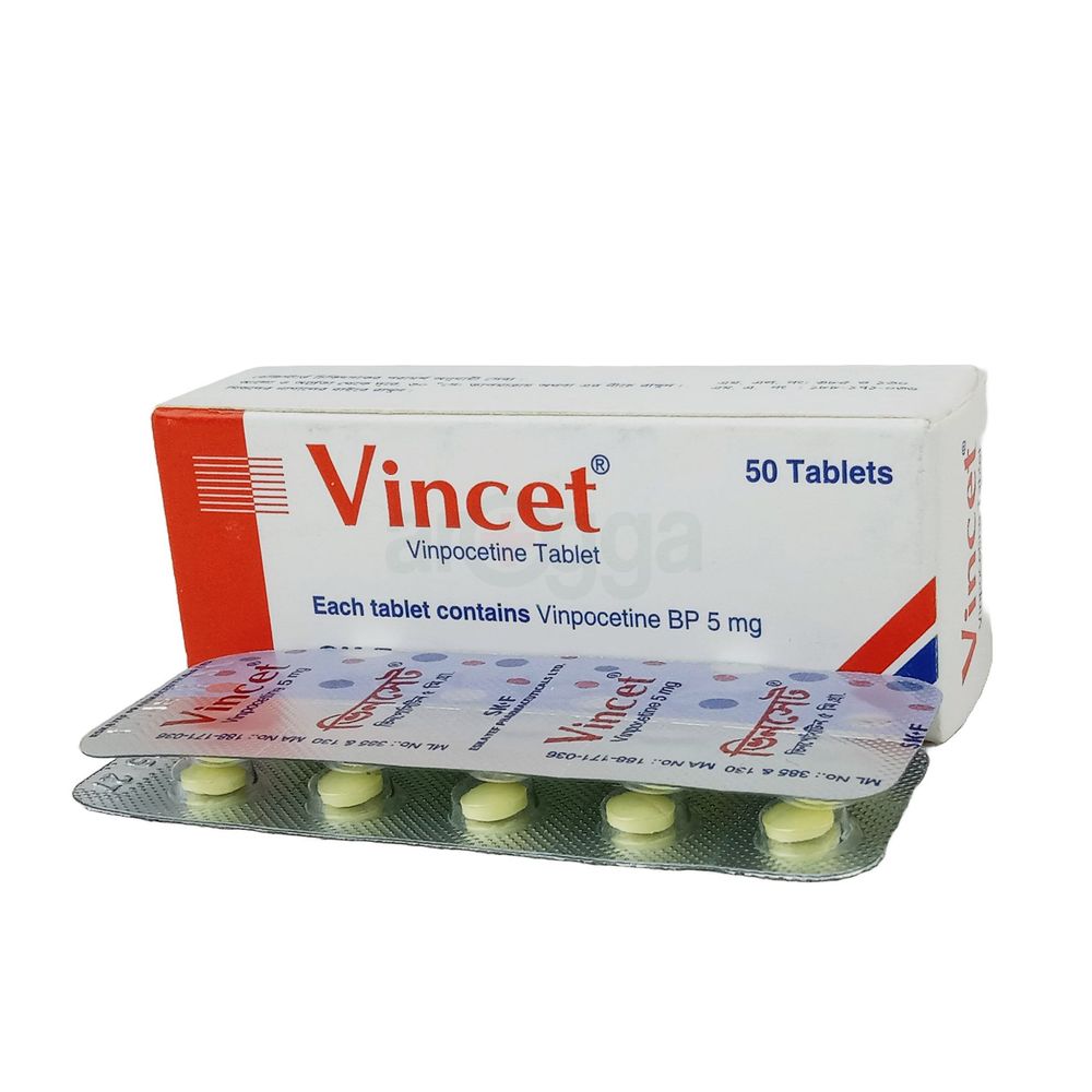 Vincet 5mg Tablet - Arogga Online Pharmacy