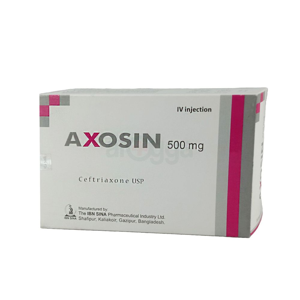 Axosin 500mg IV 500mg/vial Injection - এক্সোসিন আইভি ৫০০ মি.গ্রা ...