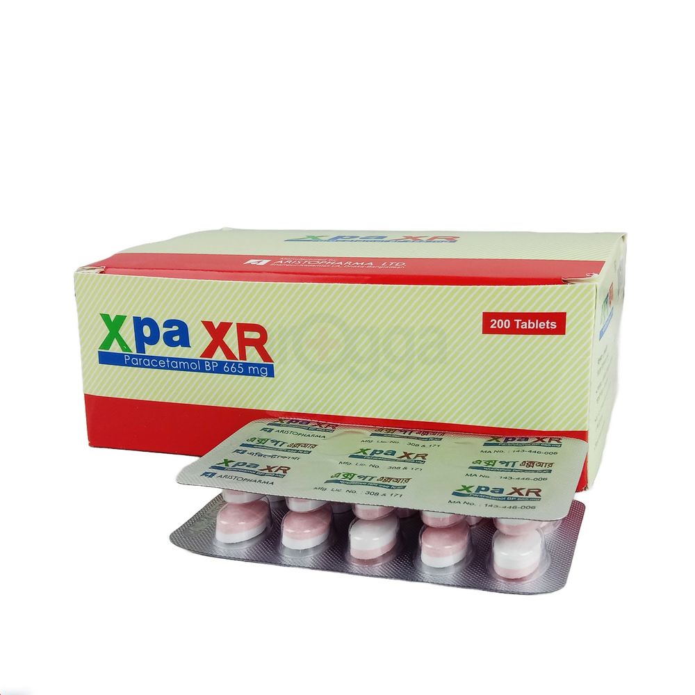 Xpa XR 665mg Tablet - এক্সপা এক্স আর ৬৬৫ মি.গ্রা. ট্যাবলেট - Arogga Online Pharmacy