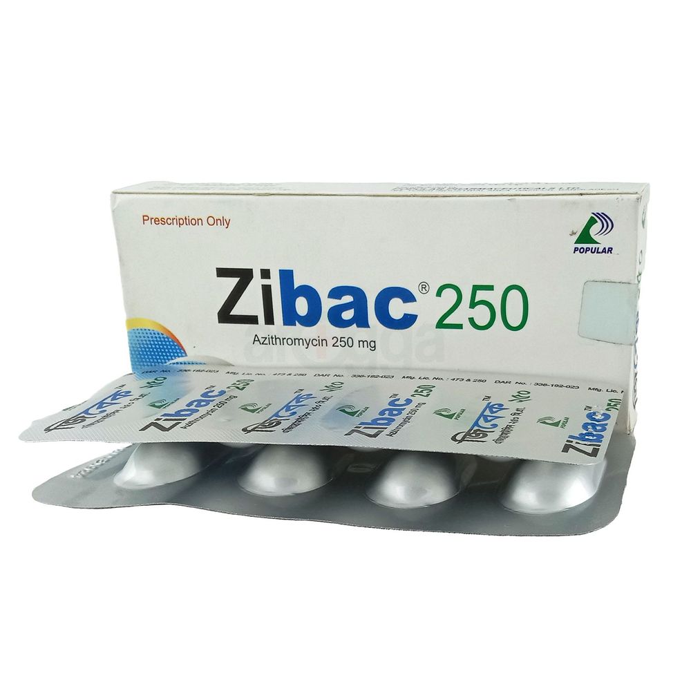 Zibac 250mg Tablet - Arogga Online Pharmacy