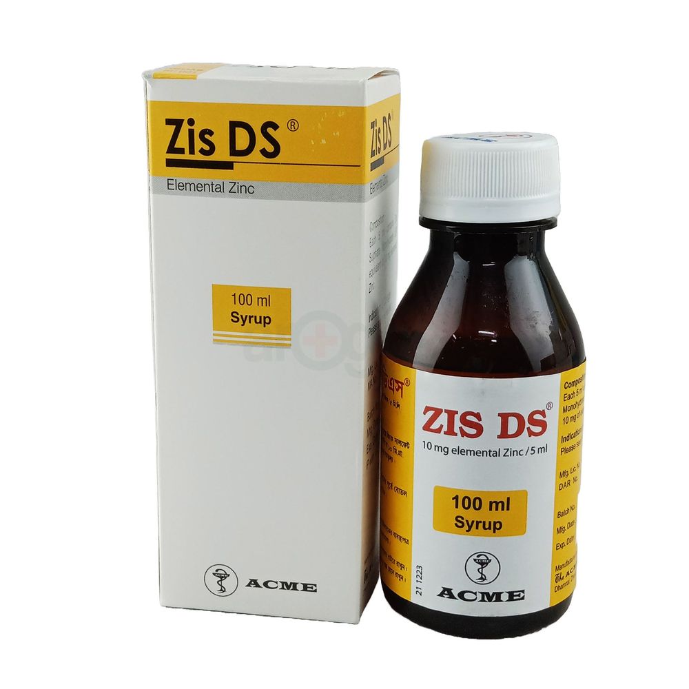 Zis DS 20mg/5ml Syrup - Arogga Online Pharmacy