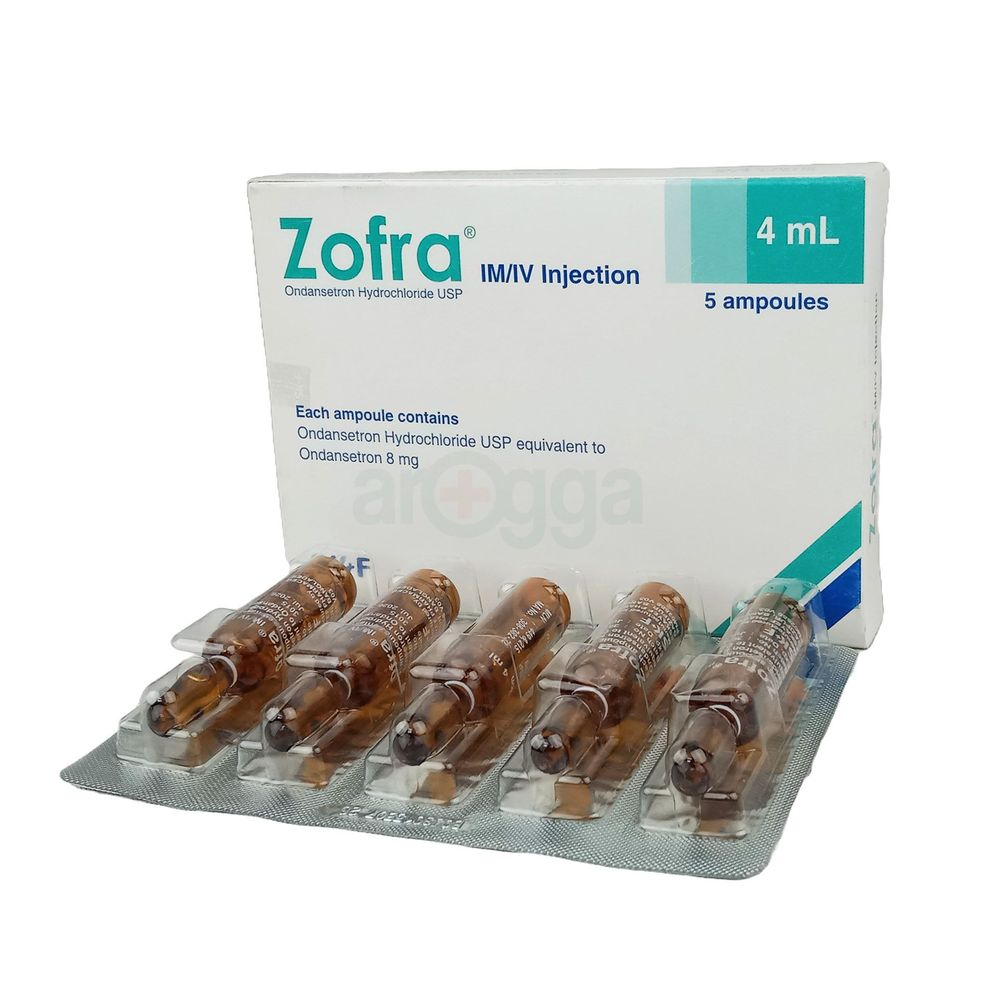 Zofra 8mg/4ml Injection - Arogga Online Pharmacy