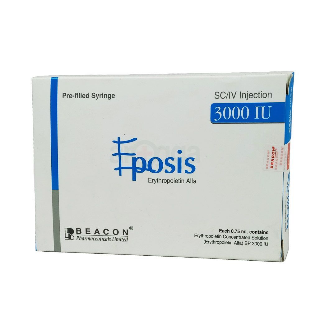 Eposis 3000 3000IU/0.75ml Injection - Arogga Online Pharmacy