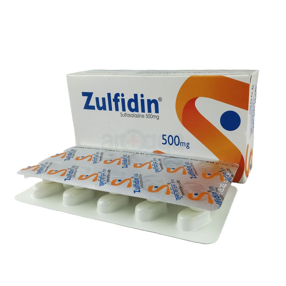 Zulfidin 500mg Tablet - Arogga Online Pharmacy