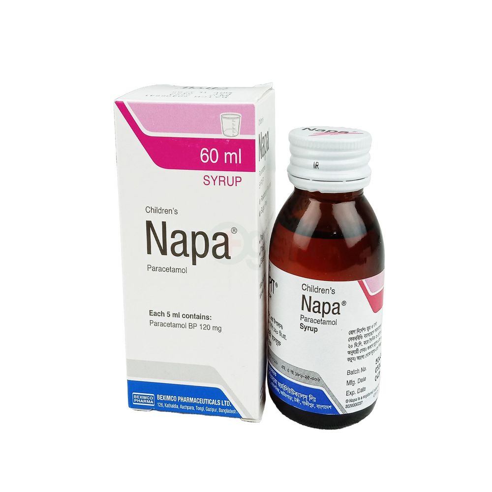 Napa 120mg/5ml Syrup - নাপা সিরাপ - Arogga Online Pharmacy