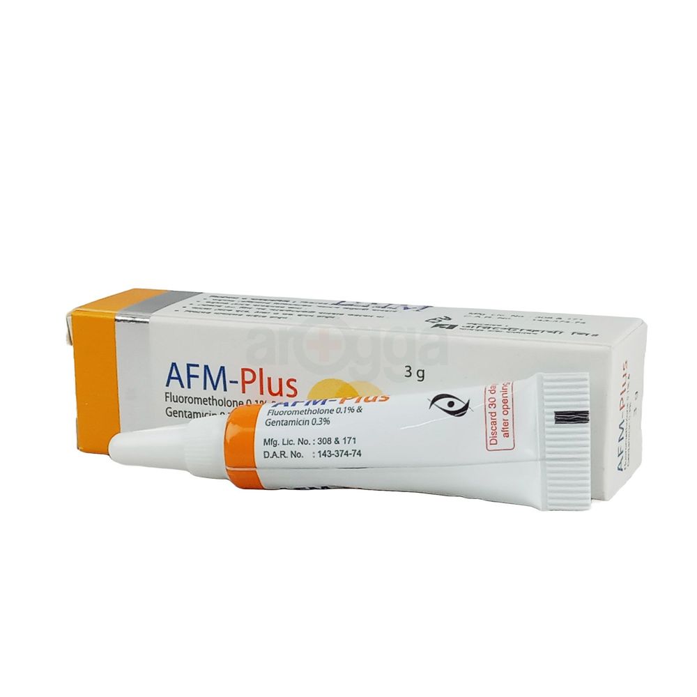 AFM Plus 0.1%+0.3% Eye Ointment - Arogga Online Pharmacy