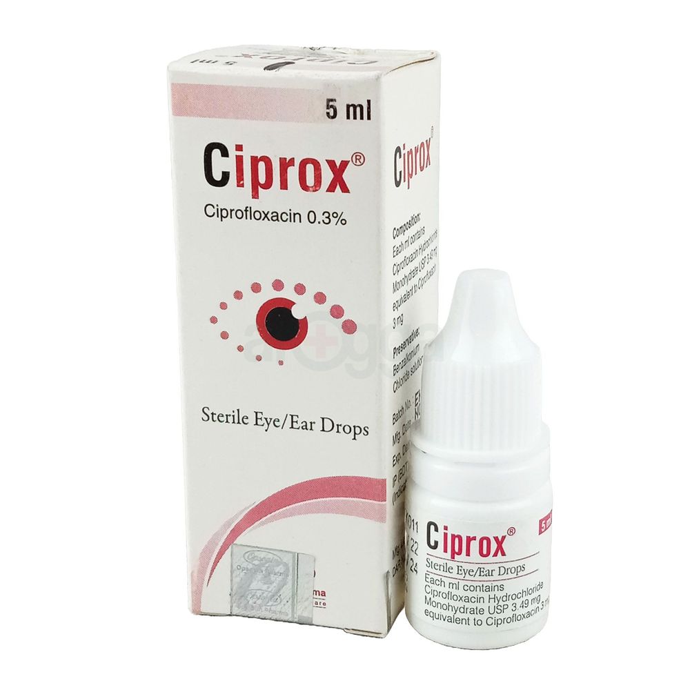 Ciprox 0.30% Eye/Ear Drops - Arogga Online Pharmacy