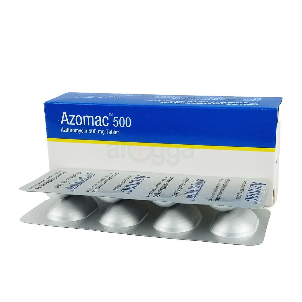 Azomac 500mg Tablet - এ্যাজোম্যাক ৫০০ মি.গ্রা. ট্যাবলেট - Arogga Online ...