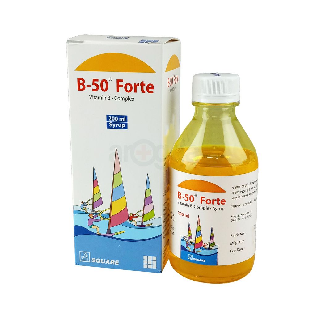 B 50 FORTE Syrup - বি-৫০ ফোর্ট সিরাপ - Arogga Online Pharmacy