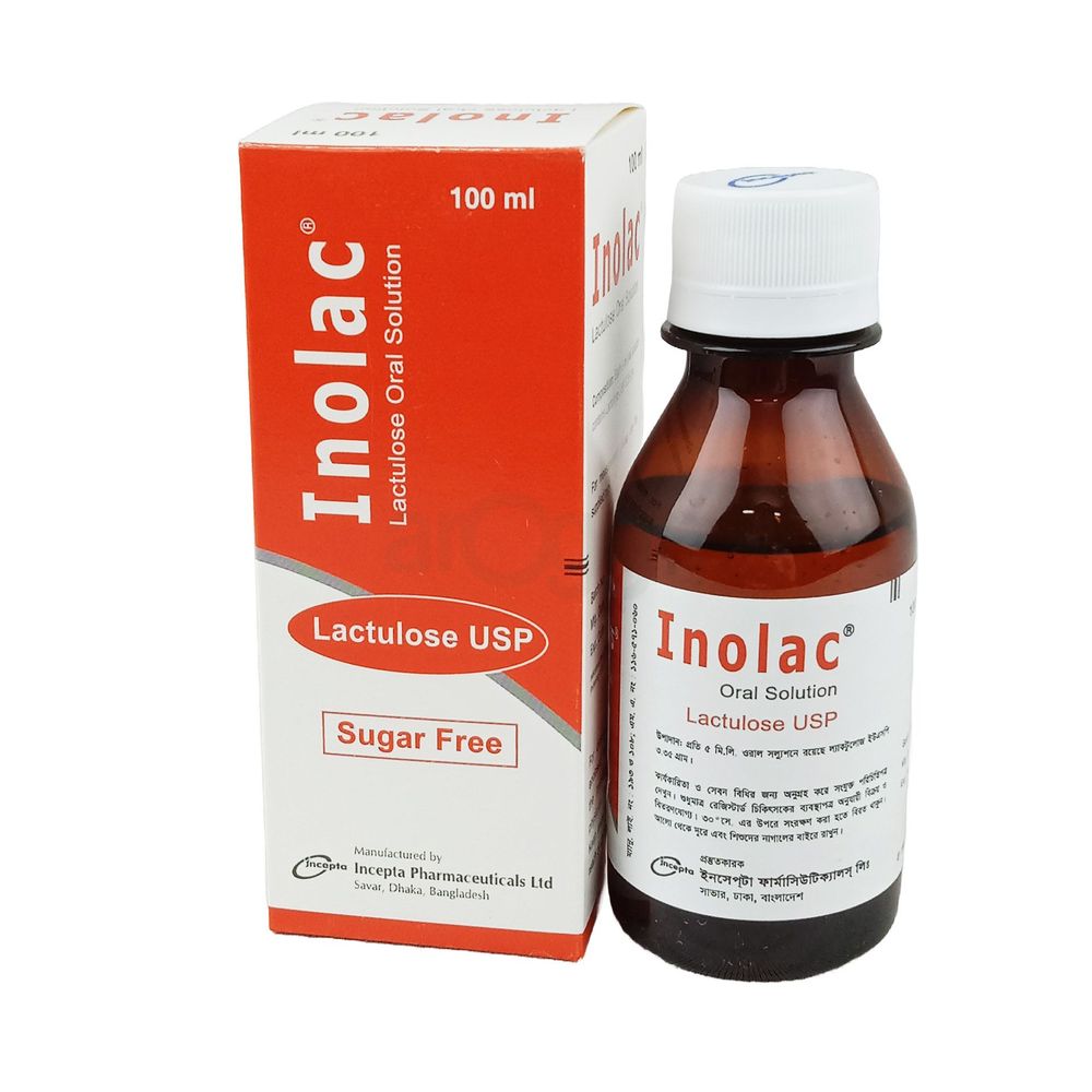 Inolac 3.35gm/5ml Oral Solution - Arogga Online Pharmacy