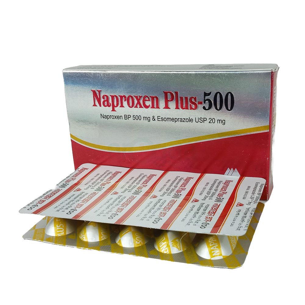 Naproxen Plus 500 20mg+500mg Tablet - Arogga Online Pharmacy