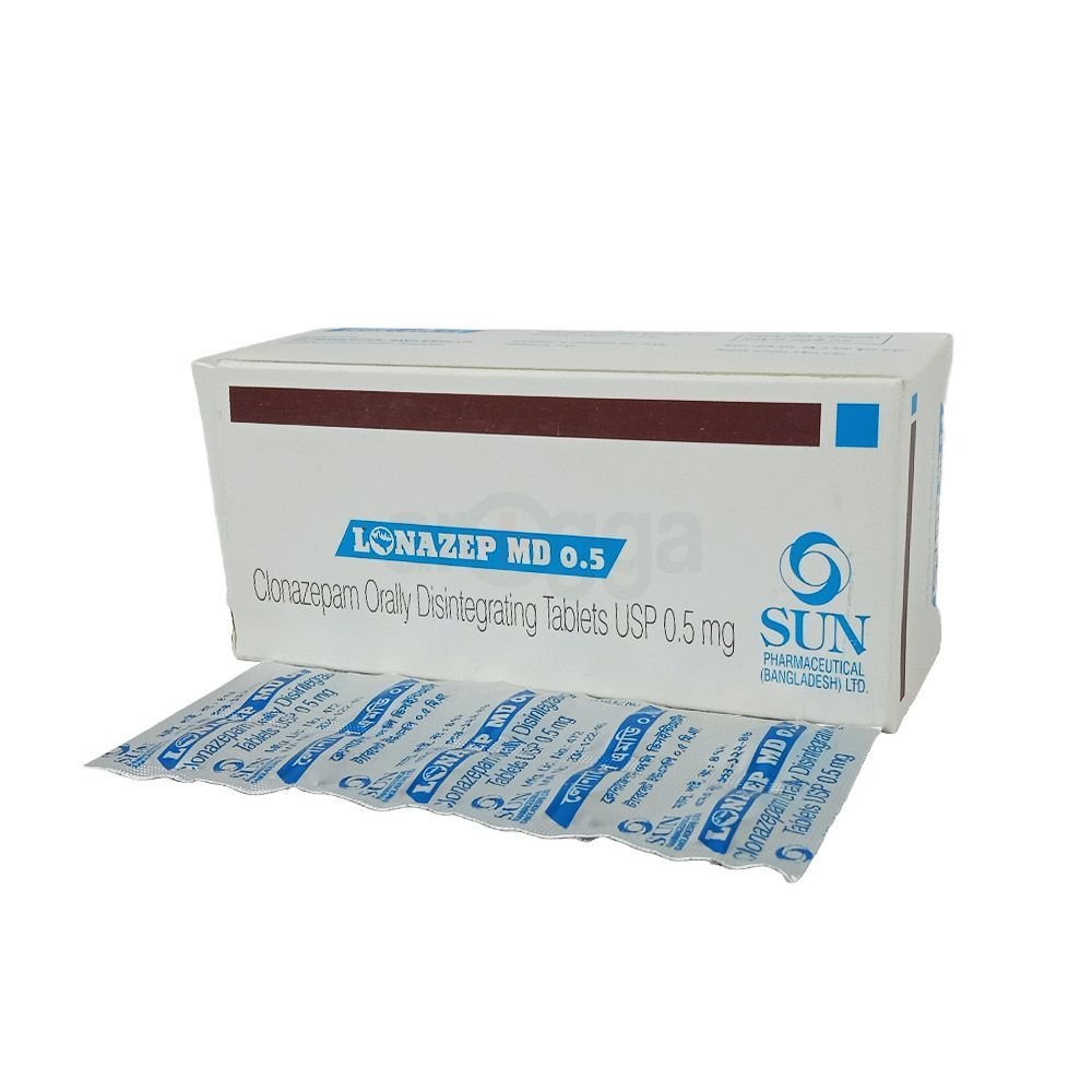 Lonazep MD 0.5 0.5mg Tablet - Arogga Online Pharmacy