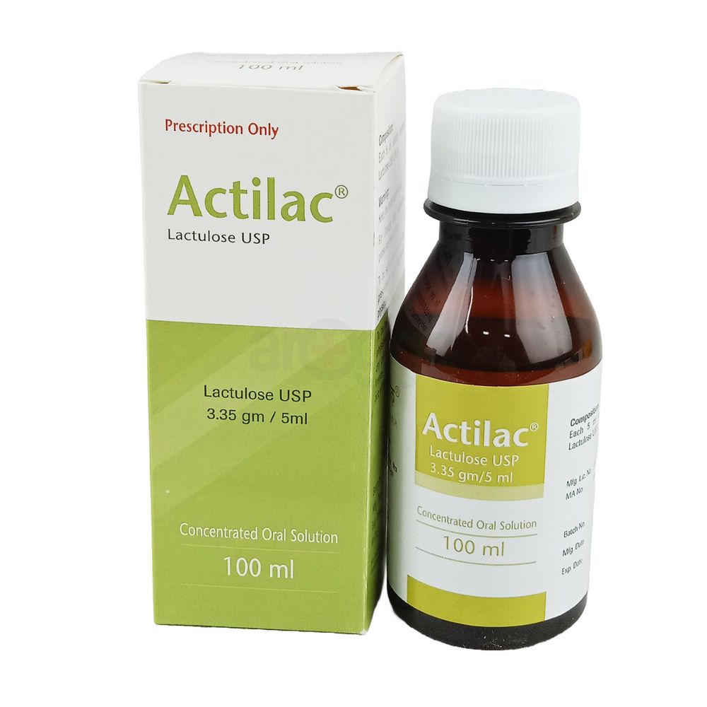 Actilac 3.35gm/5ml Oral Solution - Arogga Online Pharmacy
