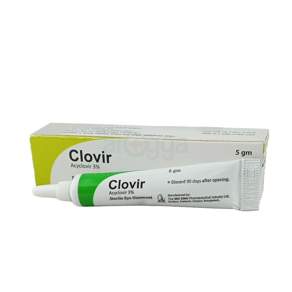 Clovir Ointment 3% Eye Ointment - Arogga Online Pharmacy