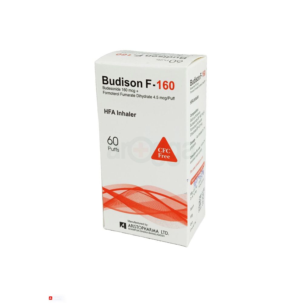 Budison F 160 160mcg+4.5mcg/Puff Inhaler - Arogga Online Pharmacy