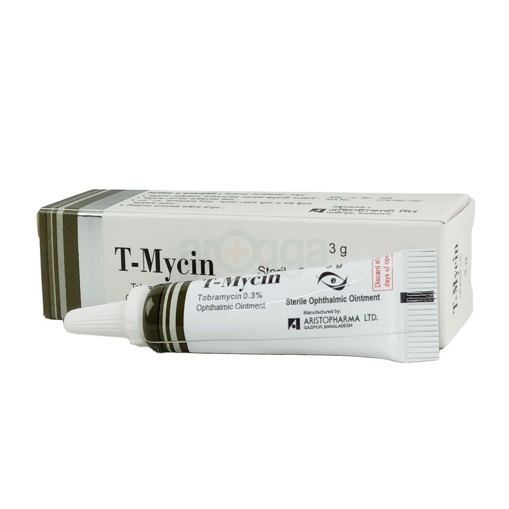 T-Mycin Eye Ointment 0.30% Eye Ointment - Arogga Online Pharmacy