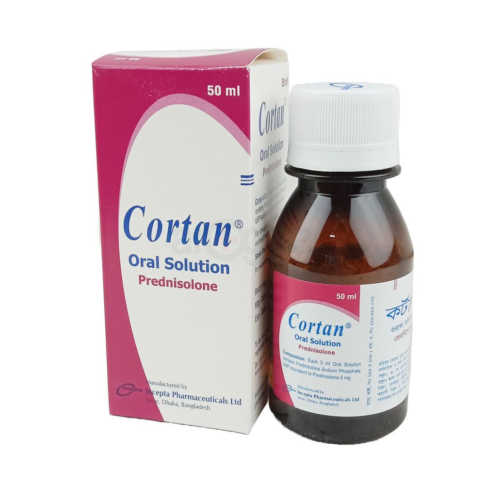 Cortan 50ml 5mg/5ml Syrup - Arogga Online Pharmacy