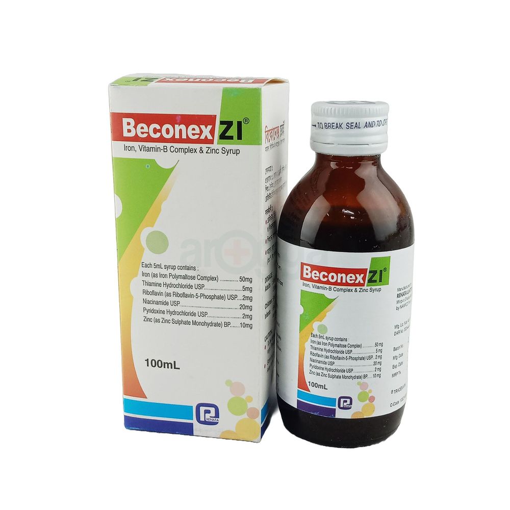 Beconex ZI Syrup - Arogga Online Pharmacy