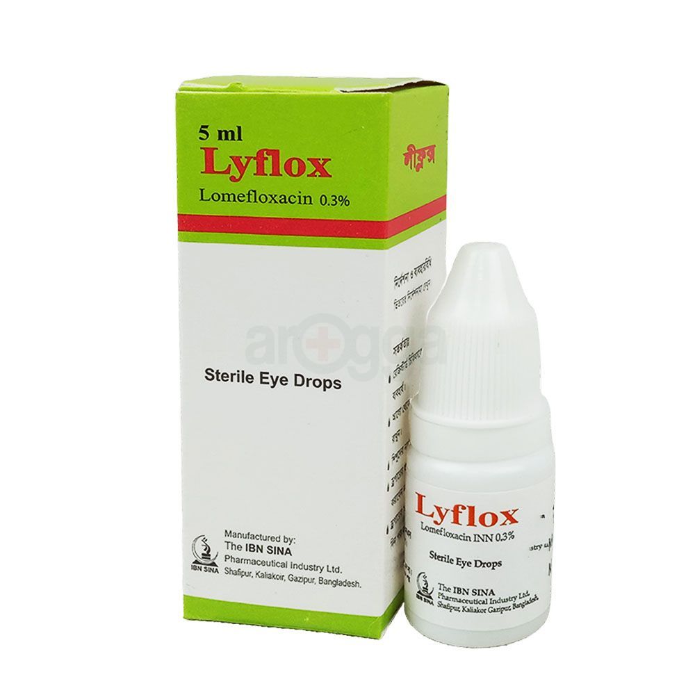Lyflox 0.30% Eye/Ear Drops - Arogga Online Pharmacy