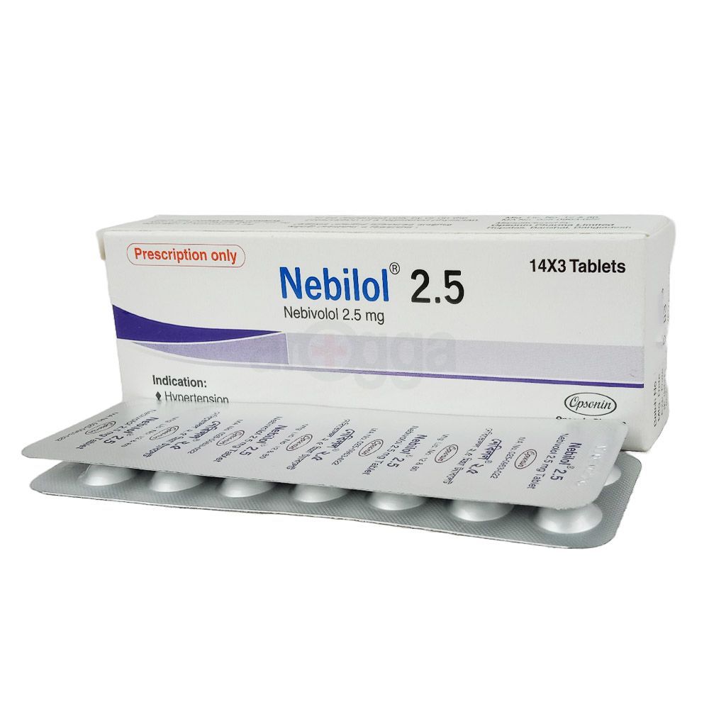 Nebilol 2.5 2.5mg Tablet - Arogga Online Pharmacy