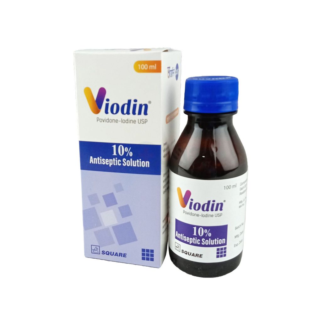 Viodin 10% 100ml 10% Topical Solution - Arogga Online Pharmacy