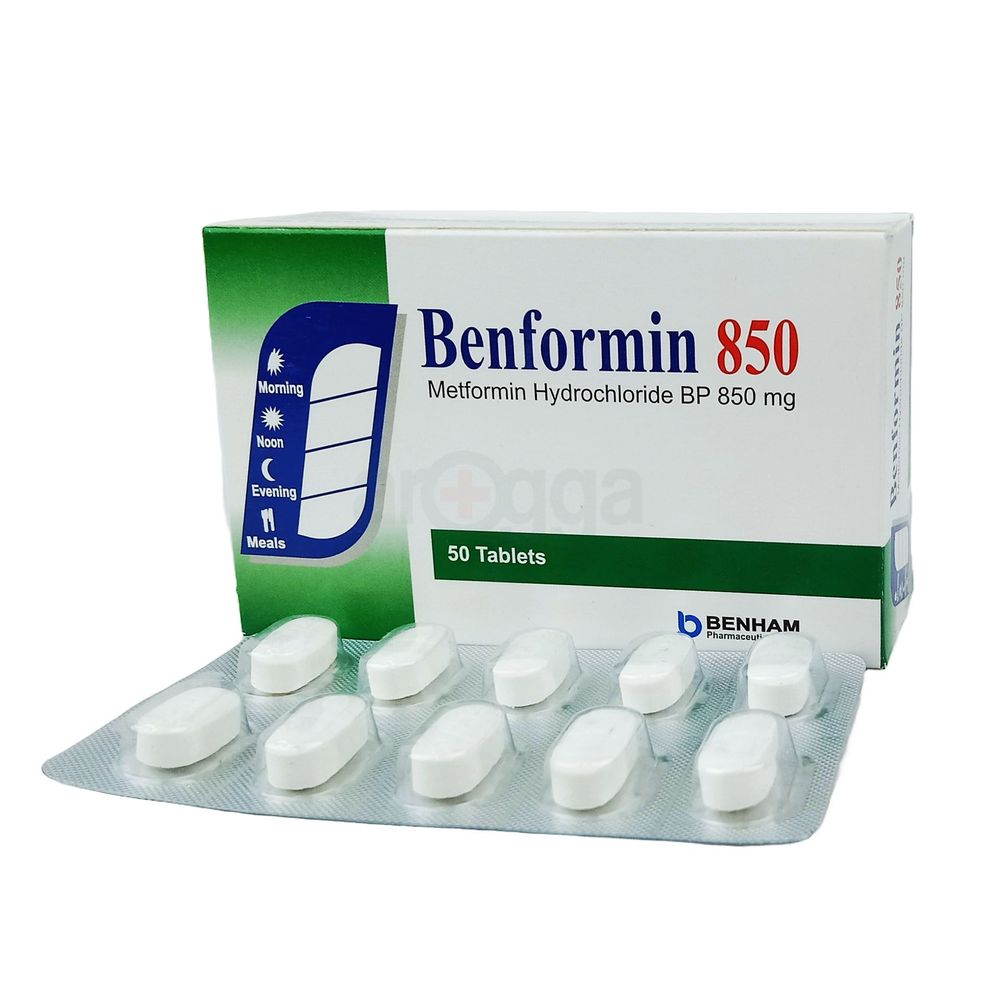 Benformin 850mg Tablet - Arogga Online Pharmacy
