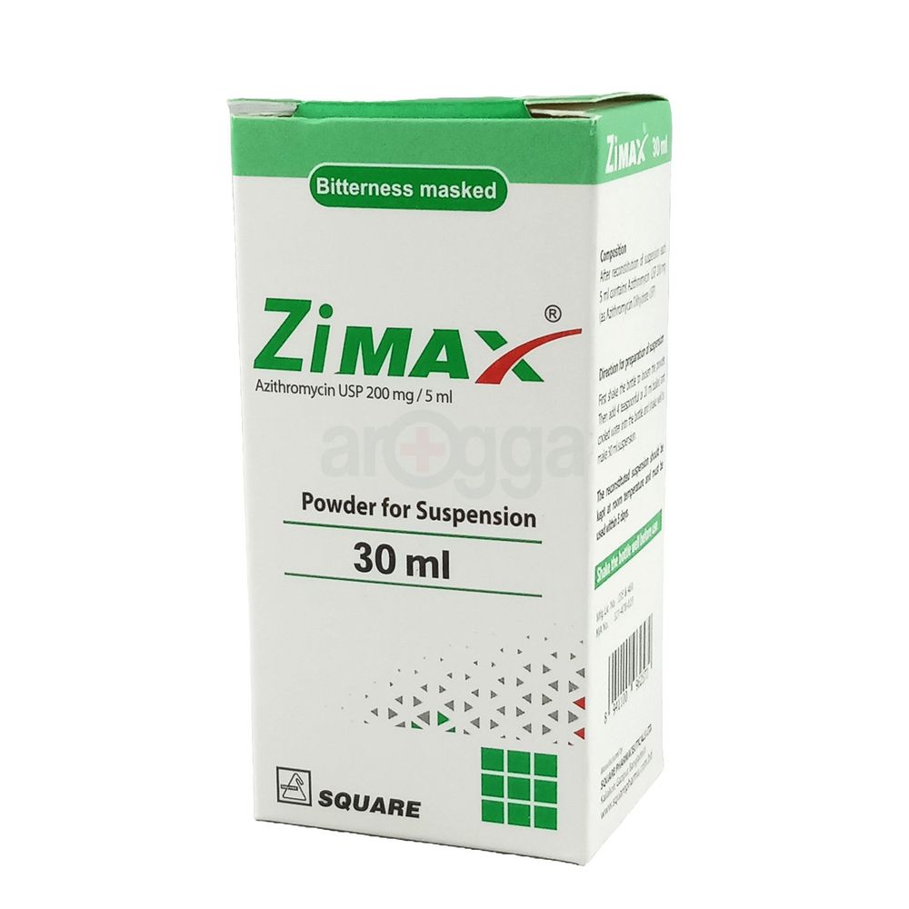 Zimax 30ml 200mg/5ml Powder for Suspension - Arogga Online Pharmacy