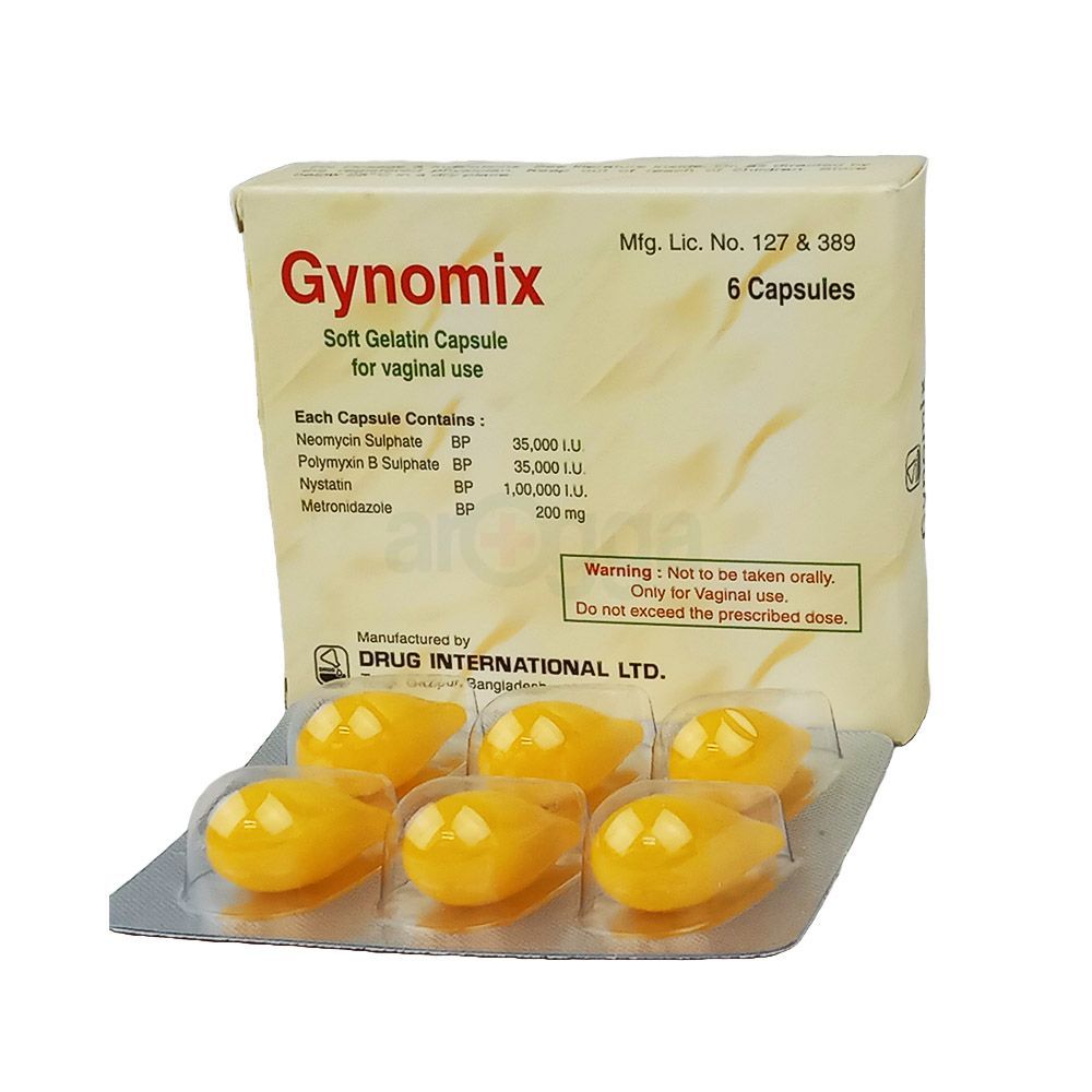 Gynomix Vaginal Suppository Suppository - Arogga Online Pharmacy