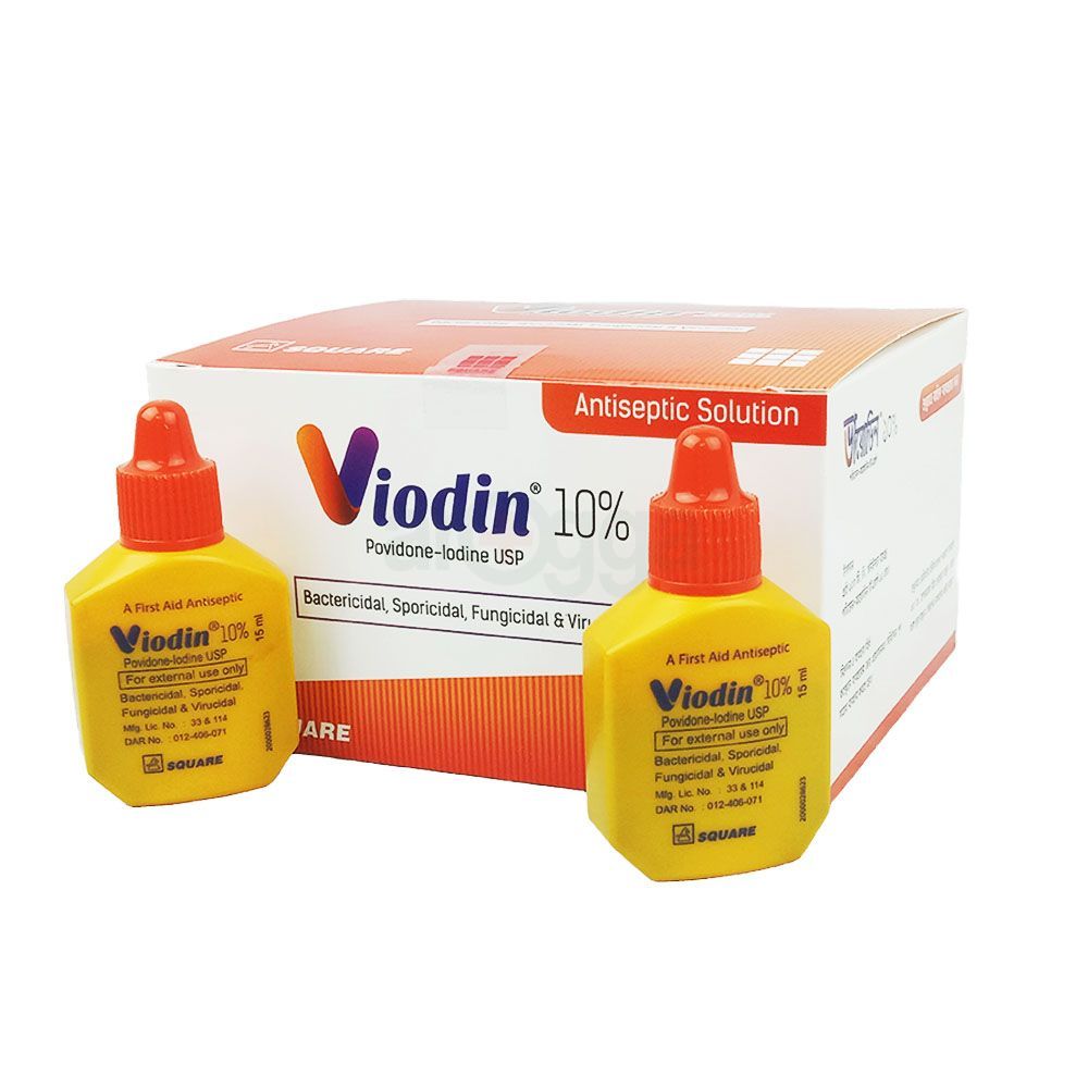 Viodin 10% 15ml 10% Topical Solution - Arogga Online Pharmacy
