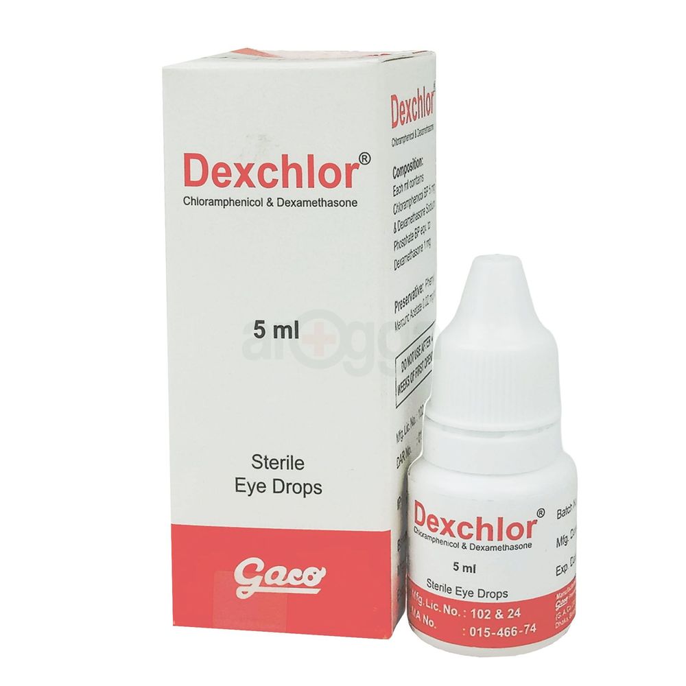 Dexchlor 0.1%+0.5% Eye/Ear Drops - Arogga Online Pharmacy