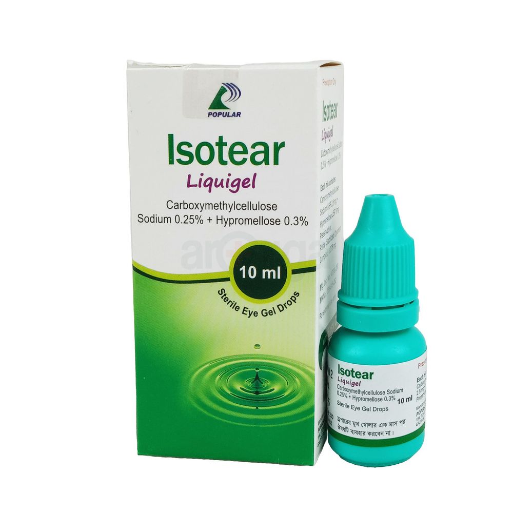 Isotear 250mg+300mg/100ml Eye Drop - Arogga Online Pharmacy