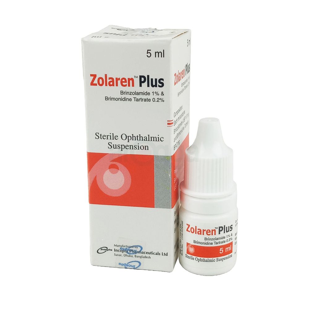 Zolaren Plus 1%+0.2% Eye Drop - Arogga Online Pharmacy