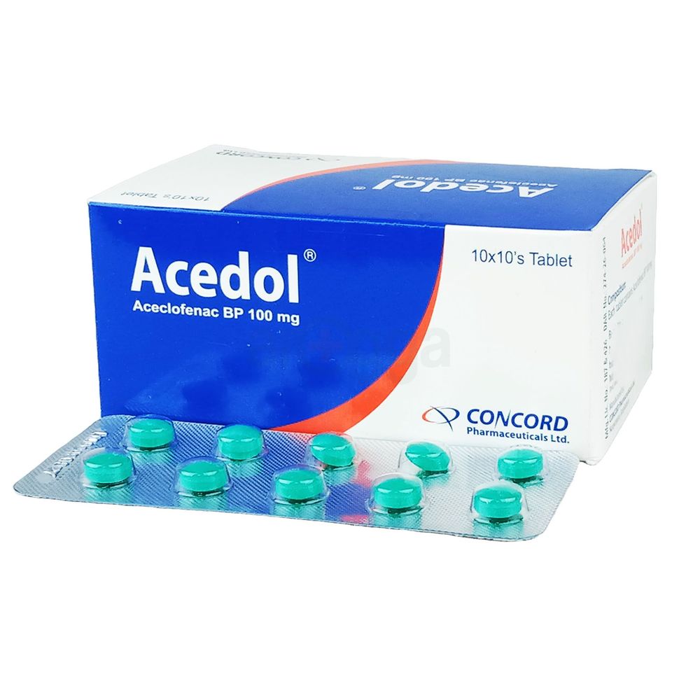 Acedol 100mg Tablet - Arogga Online Pharmacy