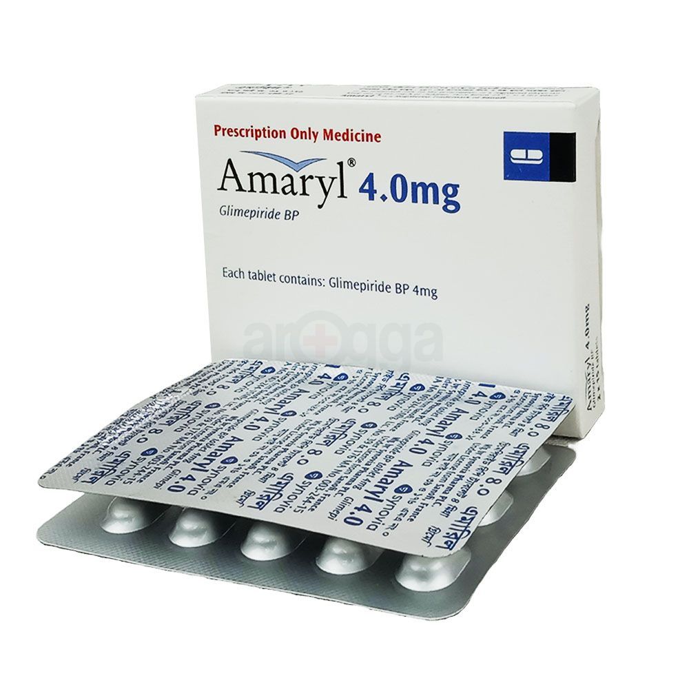 Amaryl 4mg Tablet - Arogga Online Pharmacy