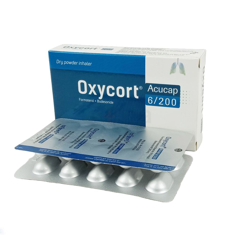 Oxycort 6/200 Acucap 200mcg+6mcg capsule - Arogga Online Pharmacy