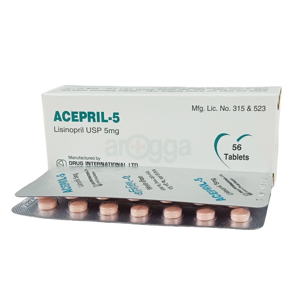 Acepril 5mg Tablet - Arogga Online Pharmacy