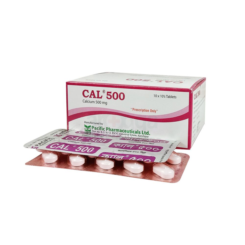 Cal 500mg Tablet - Arogga Online Pharmacy