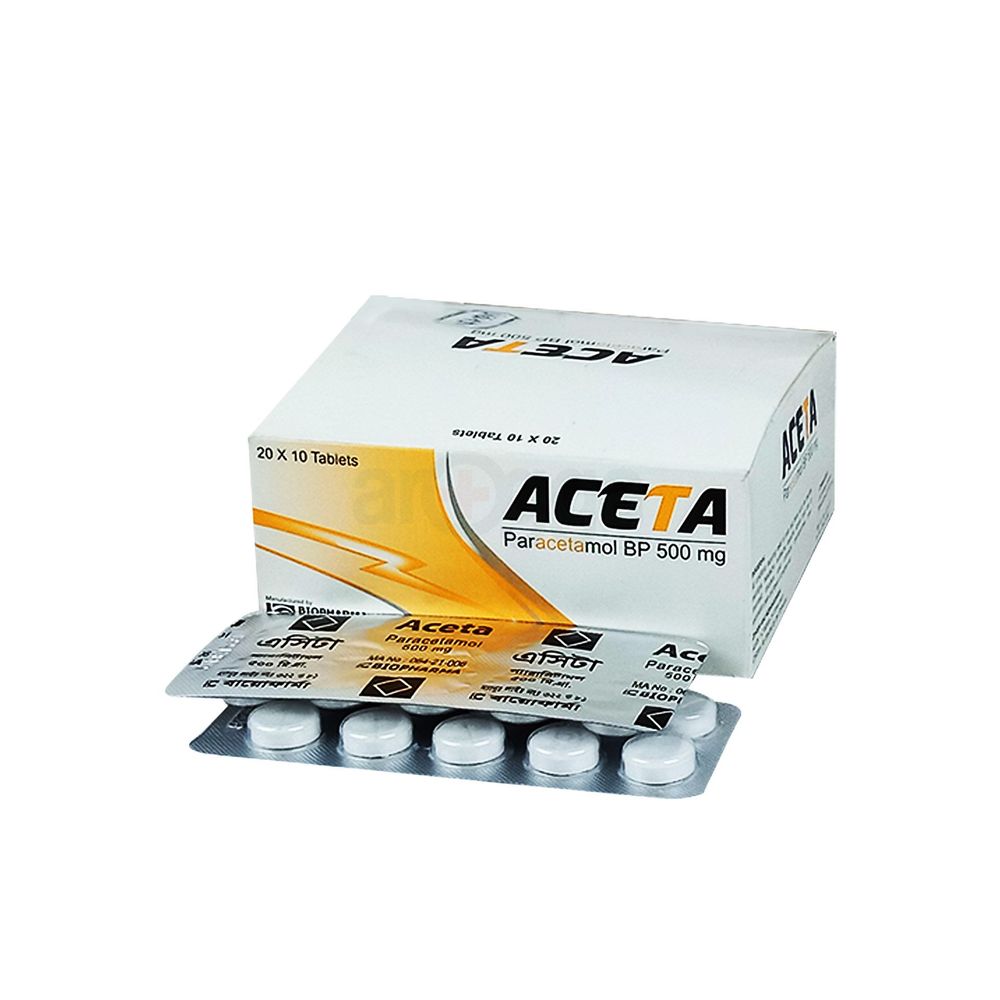 Aceta 500mg Tablet - Arogga Online Pharmacy