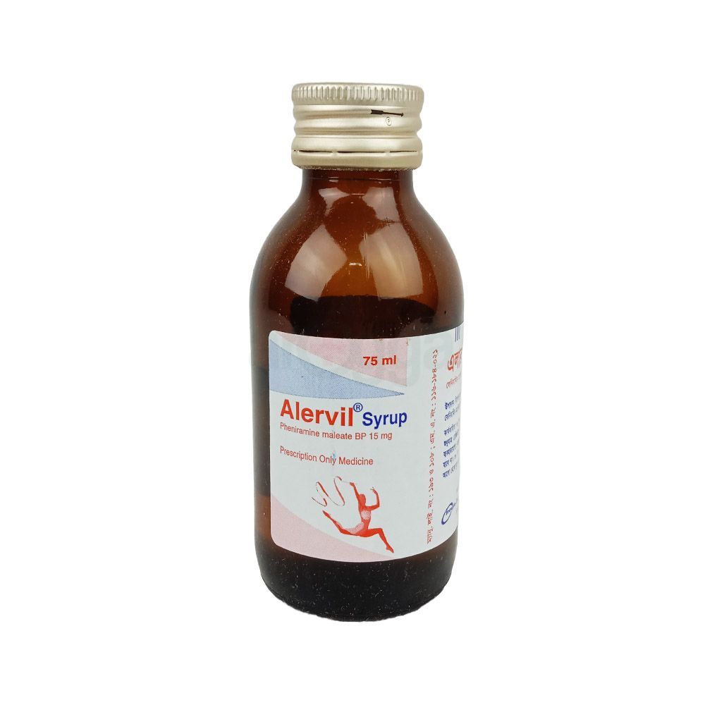 Alervil 15mg/5ml Syrup - Arogga Online Pharmacy
