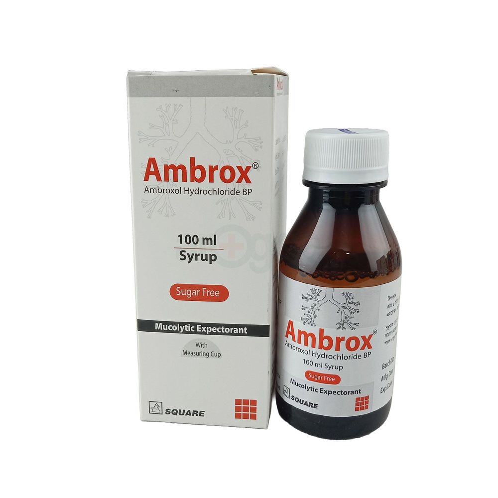 Ambrox 100ml 15mg/5ml Syrup - এমব্রোক্স সিরাপ - Arogga Online Pharmacy