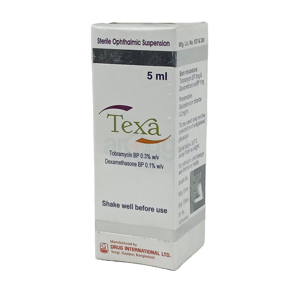 Texa 0.1%+0.3% Eye Drop - Arogga Online Pharmacy