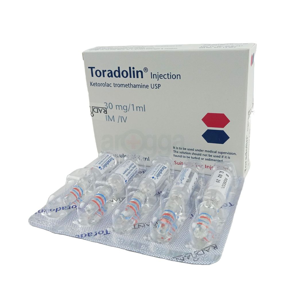 Toradolin 30mg/ml Injection - Arogga Online Pharmacy
